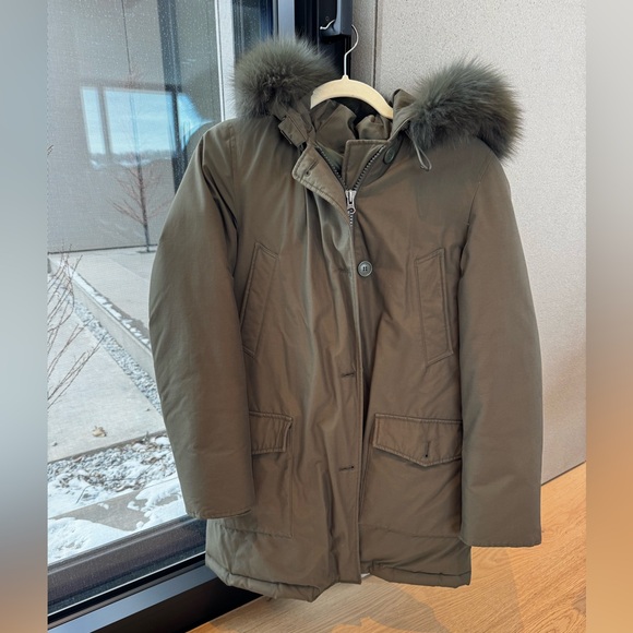 Woolrich | Jackets & Coats | Woolrich Arctic Parka Khaki Faux Fur ...